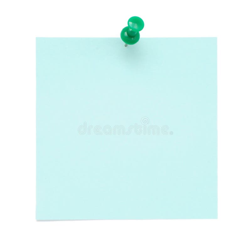 Blank Blue Sticky Note stock photo. Image of board, blue - 29096274