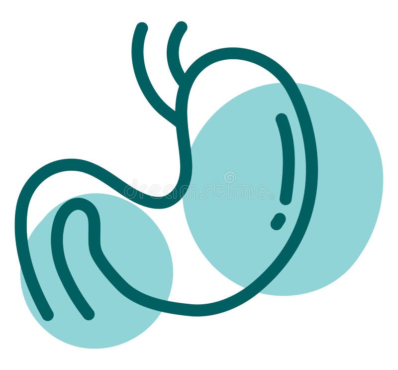 Blue Stomach Heartburn Icon Isolated on Blue Background. Stomach Burn ...
