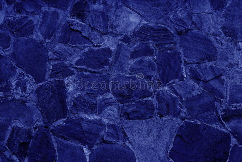 Blue Stone Building Wall. Interior of a Modern Loft Stock Photo - Image ...