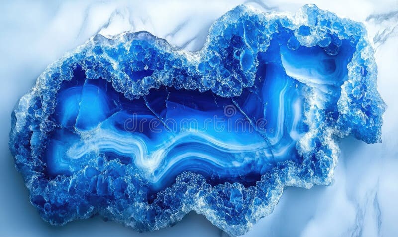 A Blue Stone with a Blue Line Running through it Stock Photo - Image of ...