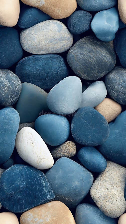 Blue Stone Pattern with Smooth Textures and Subtle Variations in Color Stock Illustration ...