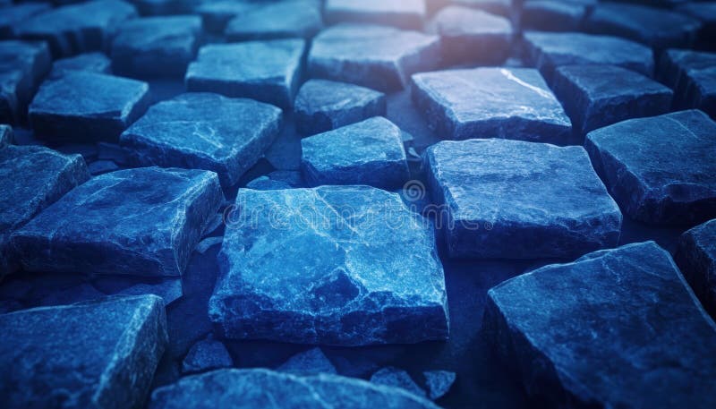 Blue Stone Pavement Texture, Polished Blue Stone with Bold Natural ...