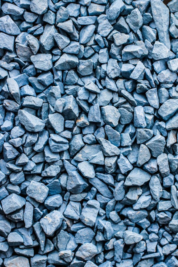 Blue Stone Pebbles As Abstract Background Texture, Landscape ...