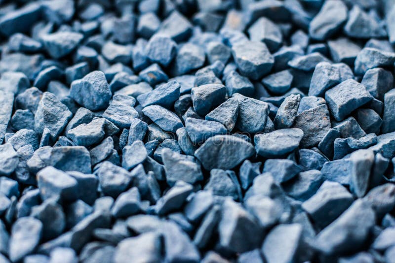 Blue Stone Pebbles As Abstract Background Texture, Landscape ...