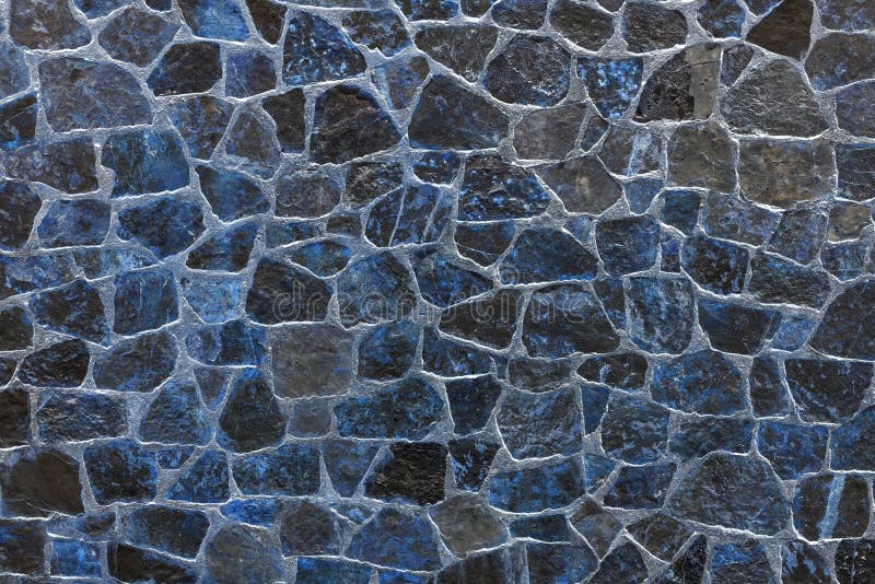 Blue Stone Texture Mosaic and Abstract Background Stock Image - Image ...