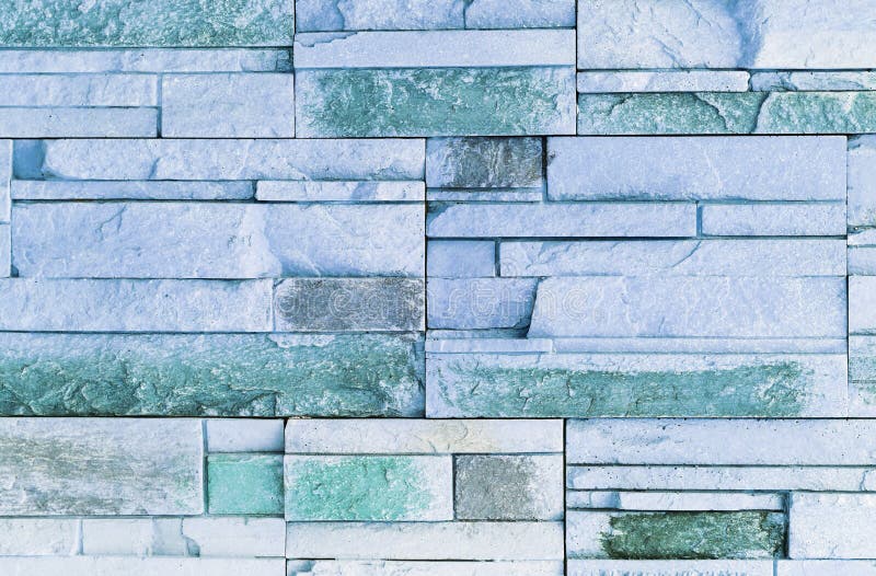 Blue Dry Stone Wall Fence Nature Texture Stock Image - Image of ...