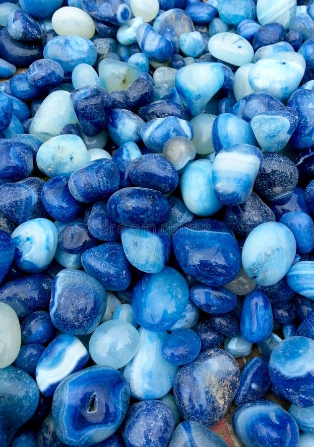 Blue stones with patterns stock photo. Image of texture - 55943022