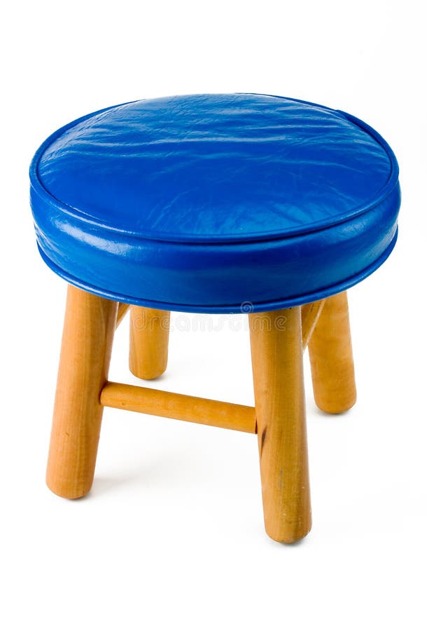 Blue Stool stock photo. Image of wood, isolated, children - 868778