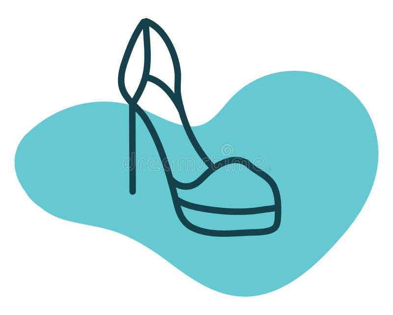 Blue Sandals Heels Stock Illustrations – 176 Blue Sandals Heels Stock ...