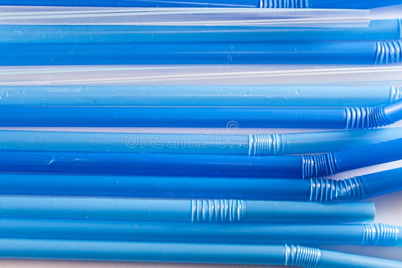 Blue Straws stock photo. Image of tube, cocktail, close - 13086210