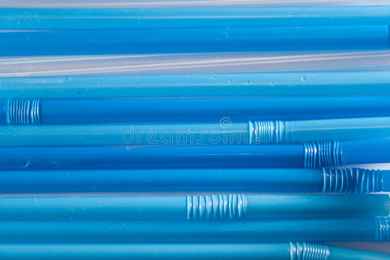 Blue straws stock image. Image of holiday, plastic, multiple - 73355665