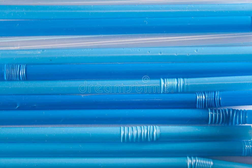 Blue straws stock image. Image of holiday, plastic, multiple - 73355665
