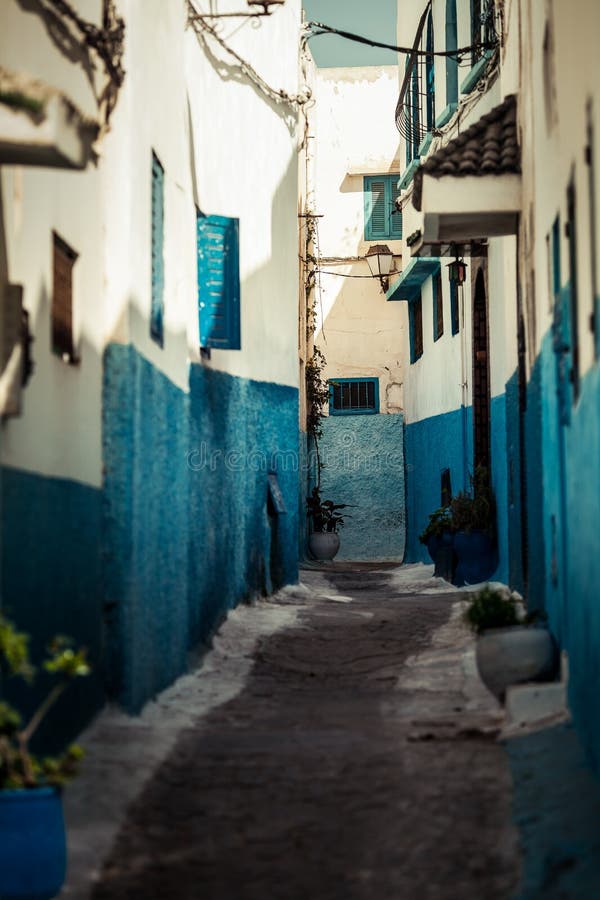 Blue street stock photo. Image of century, entry, medieval - 28840768