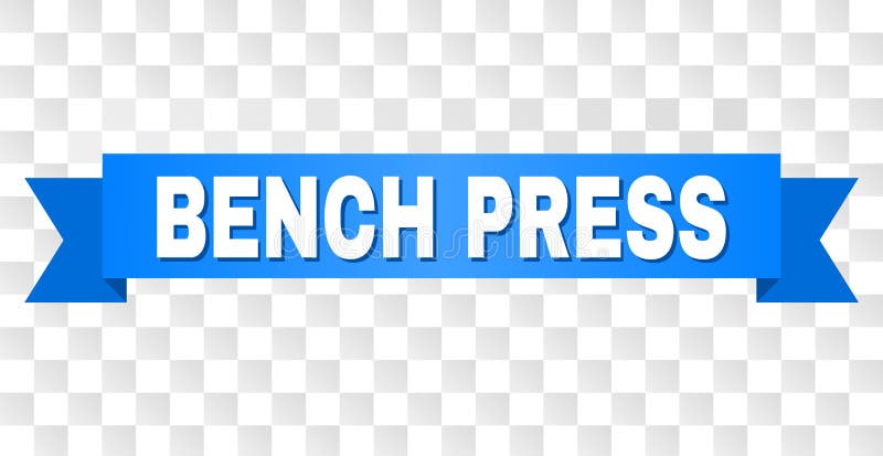 Blue Stripe with BENCH PRESS Text Stock Vector - Illustration of banner ...