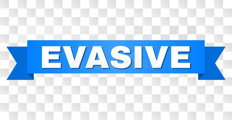 Blue Stripe with EVASIVE Caption Stock Vector - Illustration of word ...