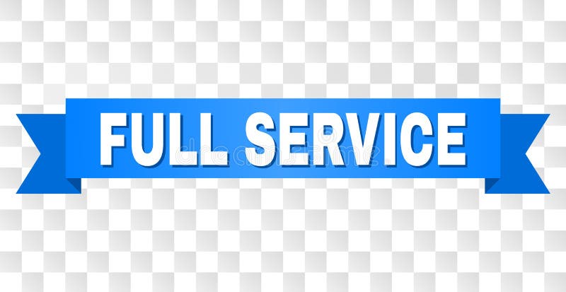 Blue Stripe with FULL SERVICE Title Stock Vector - Illustration of ...