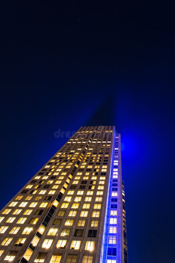 Blue Stripe Office stock image. Image of dallas, long - 48759185