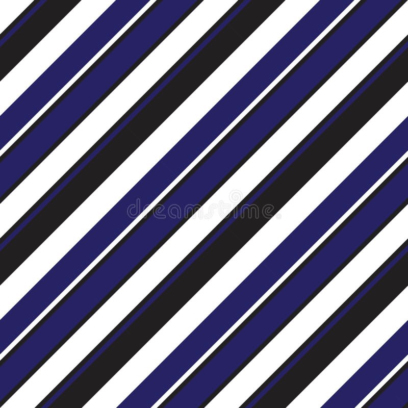 Blue Stripe Seamless Pattern Background in Diagonal Style Stock Vector ...