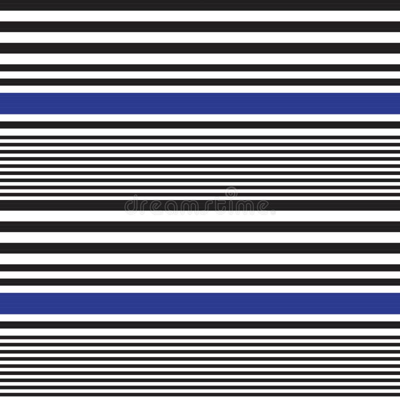 Blue Stripe Seamless Pattern Background in Horizontal Style Stock ...