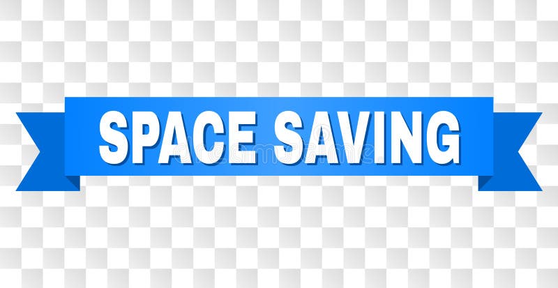 Blue Stripe with SPACE SAVING Text Stock Vector - Illustration of tape ...