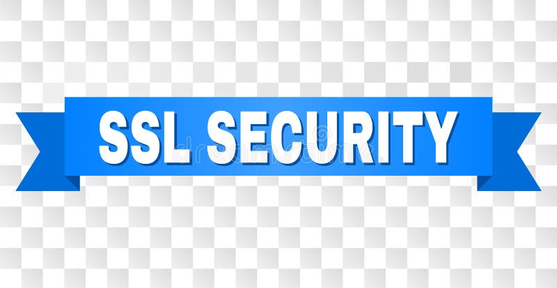 Blue Stripe With SSL SECURITY Text Stock Vector - Illustration of ...