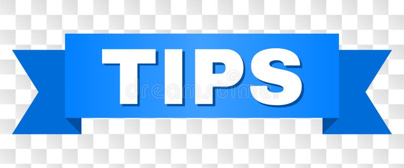 Blue Stripe with TIPS Title Stock Vector - Illustration of badge ...