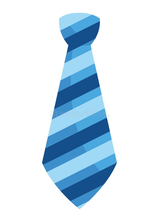 Striped Necktie Icon, Realistic Style Stock Illustration - Illustration ...