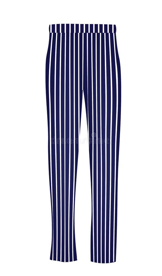 Blue striped pants stock vector. Illustration of short - 115433184