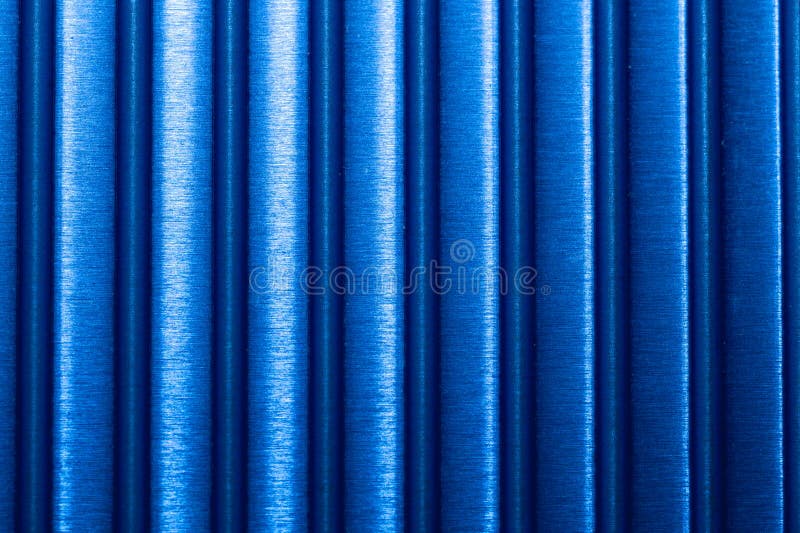 Blue Striped Surface. Plastic Background. Colored Metal Plate Texture ...