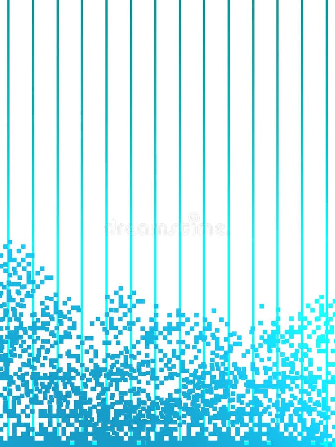 Blue Stripes with Blue Pixels Stock Illustration - Illustration of ...