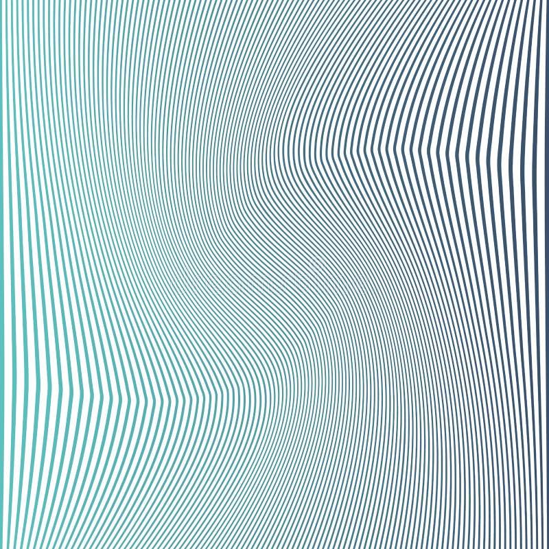 Blue Stripes. Vertical Wave Curved Lines Stock Vector - Illustration of ...