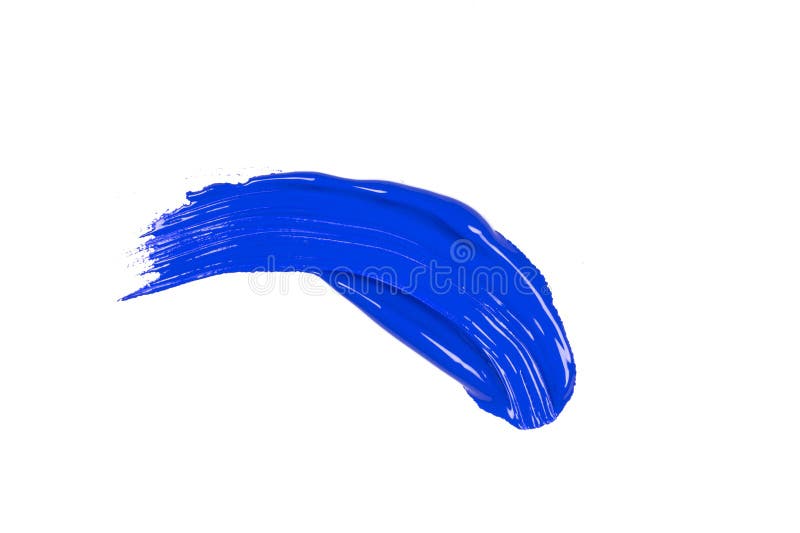 Blue Stroke of the Paint Brush Stock Photo - Image of paper, creativity ...