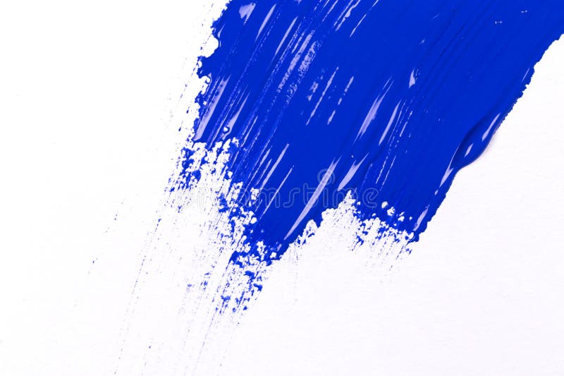Blue Stroke of the Paint Brush Stock Image - Image of paint, child ...