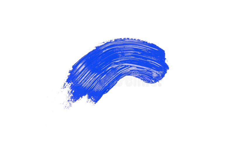 Blue Stroke of the Paint Brush Stock Image - Image of design, element ...