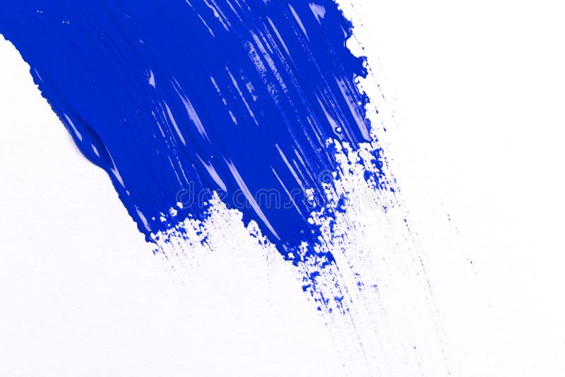 Blue Stroke of the Paint Brush Stock Photo - Image of creative ...
