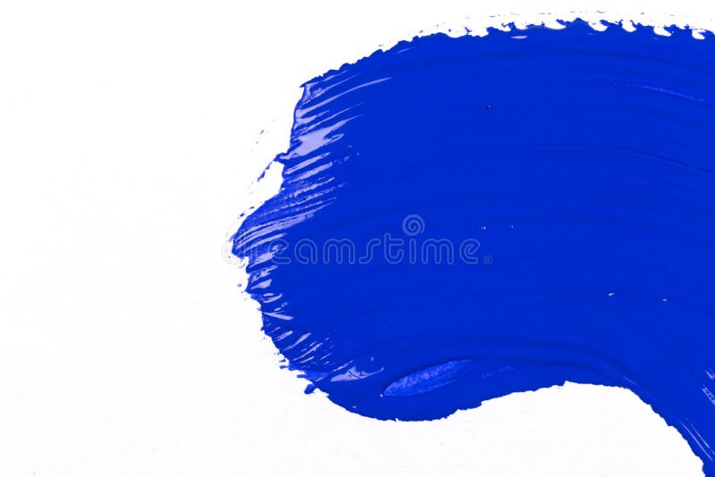 Blue Stroke of the Paint Brush Stock Image - Image of creativity ...