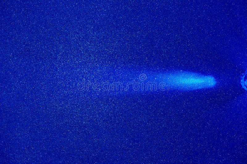 On a Blue Structural Fine-grained Background, a Light Blue Beam of ...