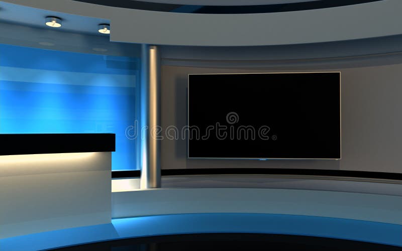 Blue Studio for Cosmetic Product Display. Background in Paper Style ...