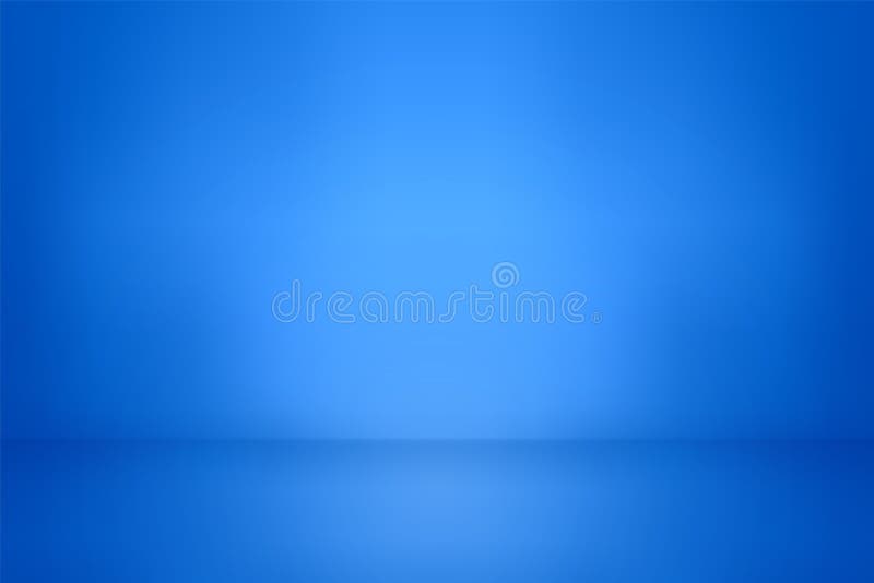 Blue Studio Background. Abstract Empty Room with Soft Light for Product ...