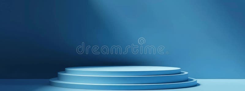 This is a Simple yet Sophisticated Blue Platform Studio Stage for ...