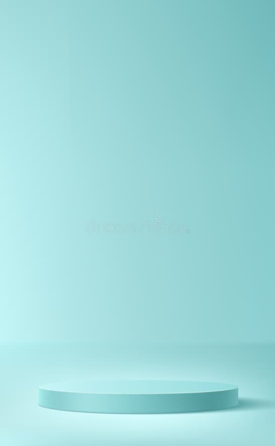 Blue Studio Background, with a Round Marble Podium - Vector Stock ...
