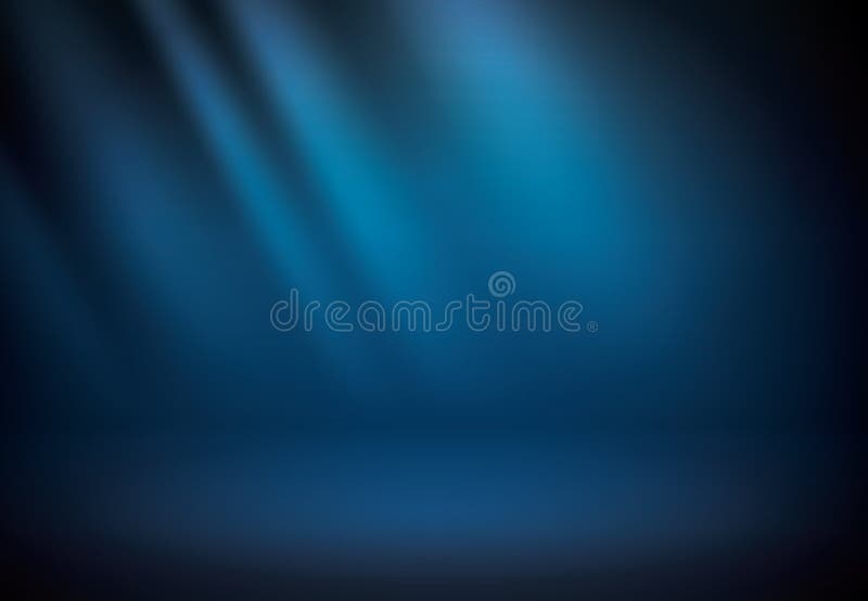 Blue Studio Scene Background. Neutral Background with Soft Rays. Soft ...