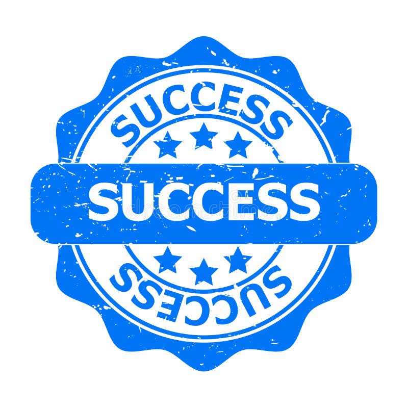 Blue Success Seal Or Icon Stock Vector - Image: 42036702