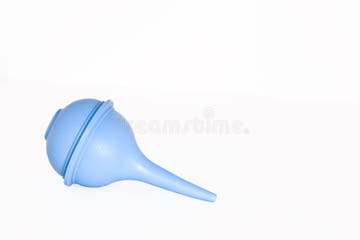 Blue suction bulb stock image. Image of delivery, nurse - 6581001