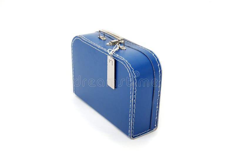 Blue suitcase stock photo. Image of blue, fashioned, name - 3426906