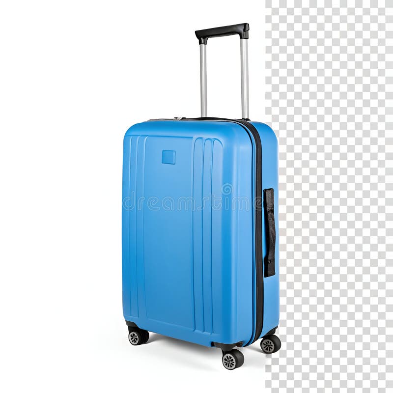 Blue Suitcase with Transparent Background for PSD File Stock ...