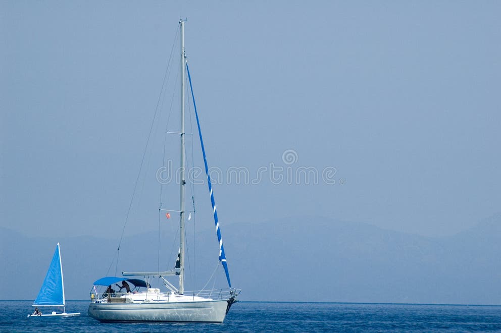 Blue summer stock image. Image of relax, yacht, scenery - 12129025