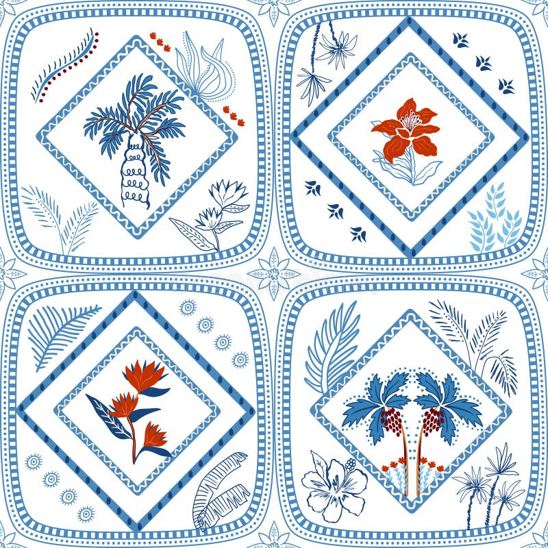 Seamless Tropical Jungle Leaves Stock Illustrations – 99,859 Seamless Tropical Jungle Leaves ...