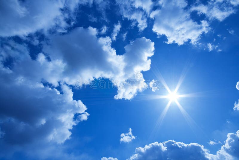 Blue summer sky stock image. Image of global, beautiful - 13075363
