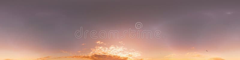 Blue Summer Sky Panorama with Light Cirrus Clouds. Hdr Seamless ...